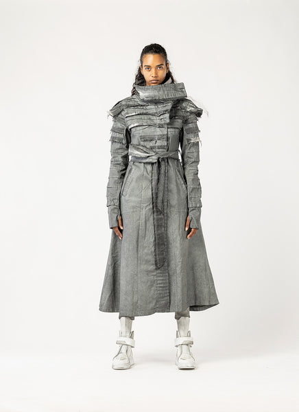 Multi-Panel Long Women's Jacket– JUNUS COBAN